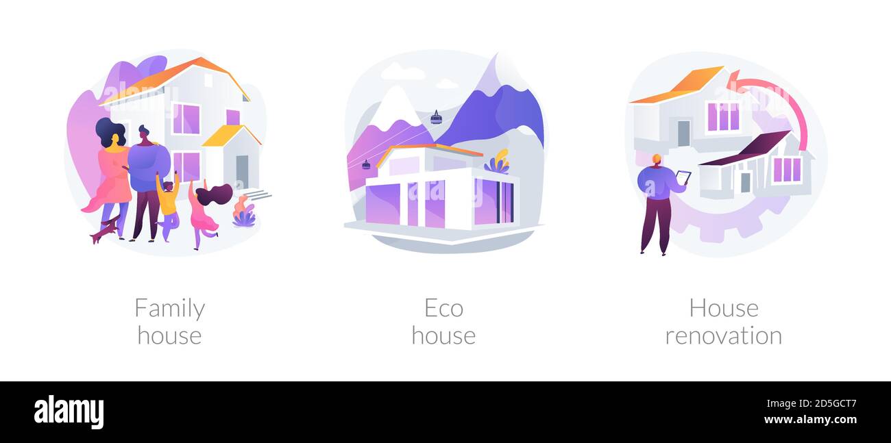 Private property and construction service abstract concept vector ...