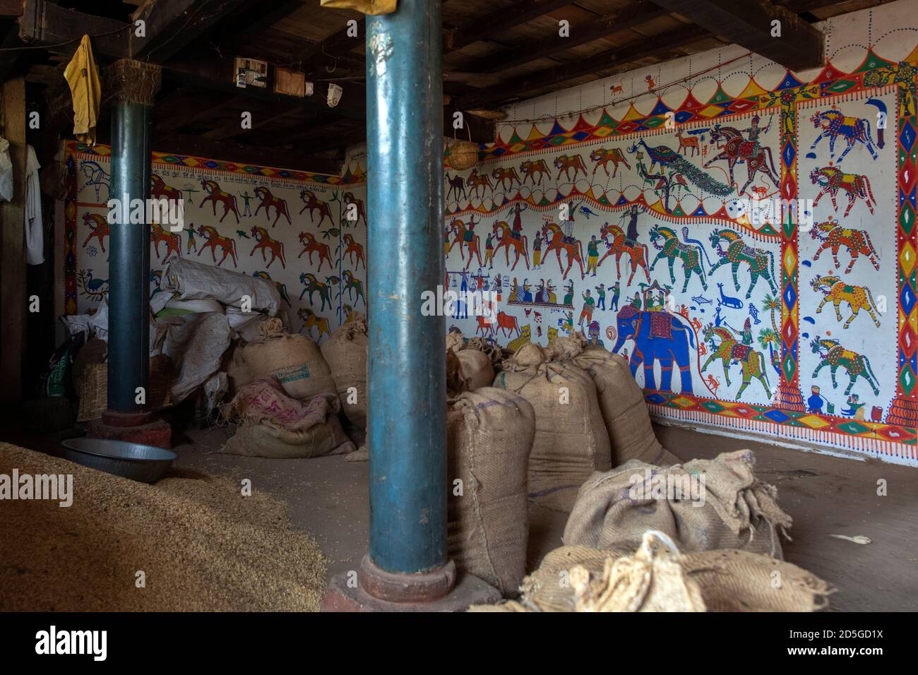 Rathwa Tribe’s Pithora Painting, Panchmahal district, Gujarat , India ...