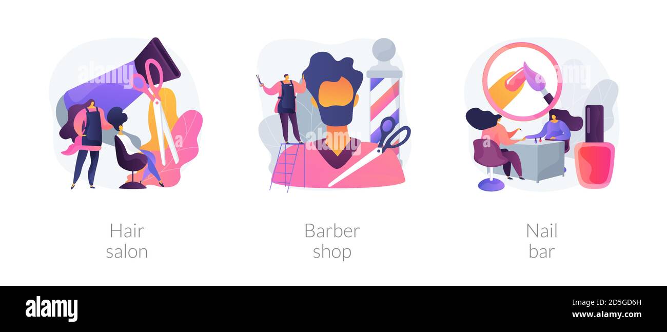 Beauty salon abstract concept vector illustrations Stock Vector Image ...