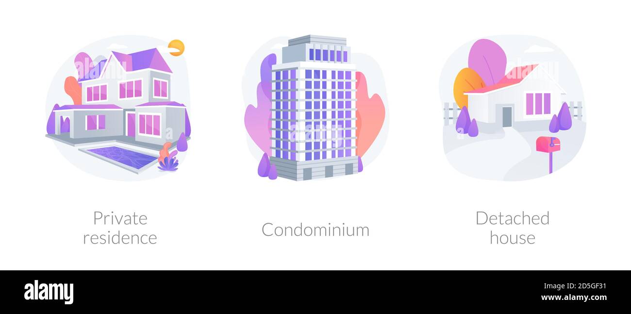 Single family home abstract concept vector illustrations Stock Vector ...