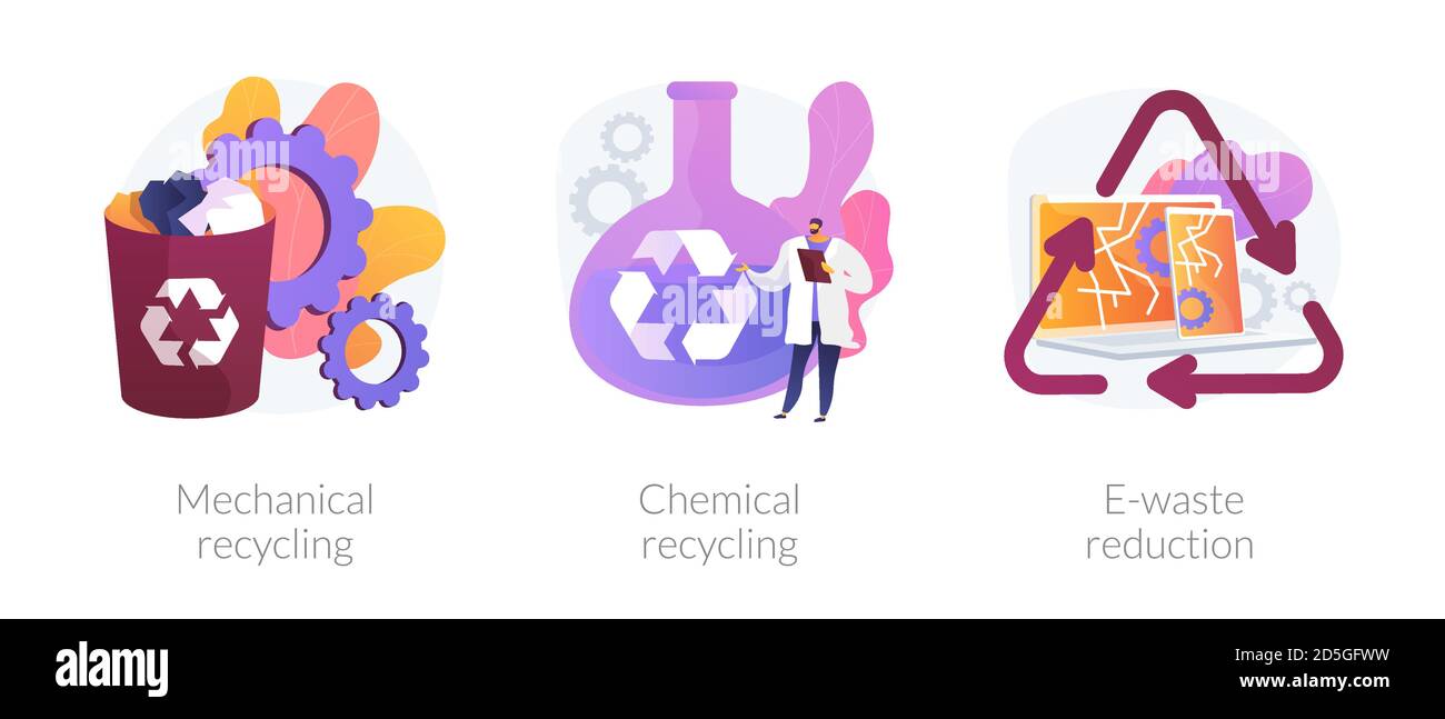 Waste material reuse vector concept metaphors Stock Vector Image & Art ...