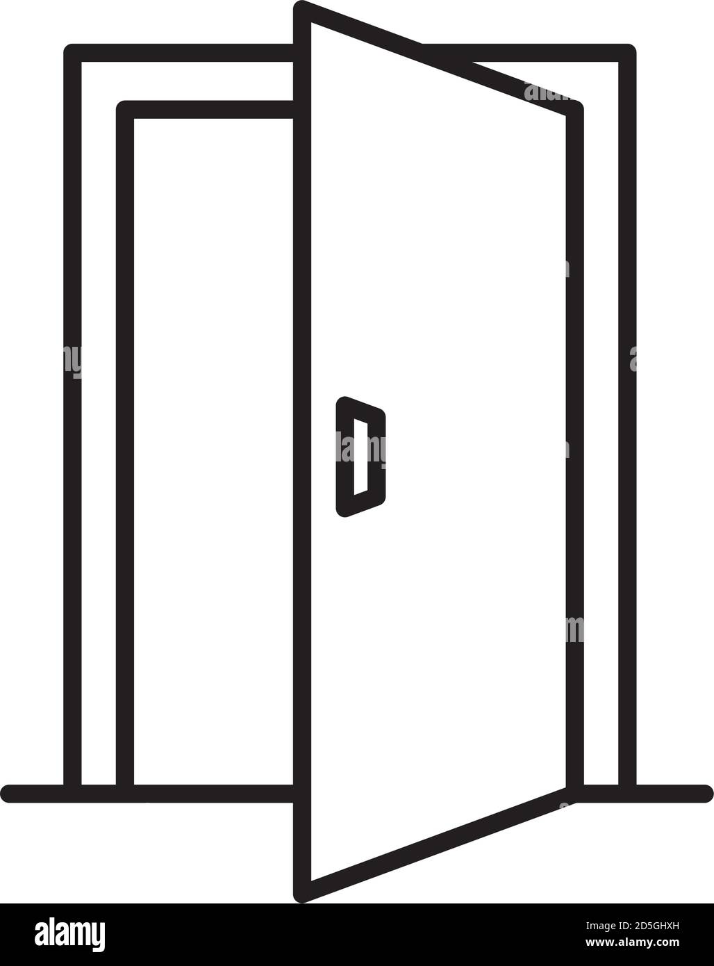 door line style icon vector design Stock Vector Image & Art - Alamy