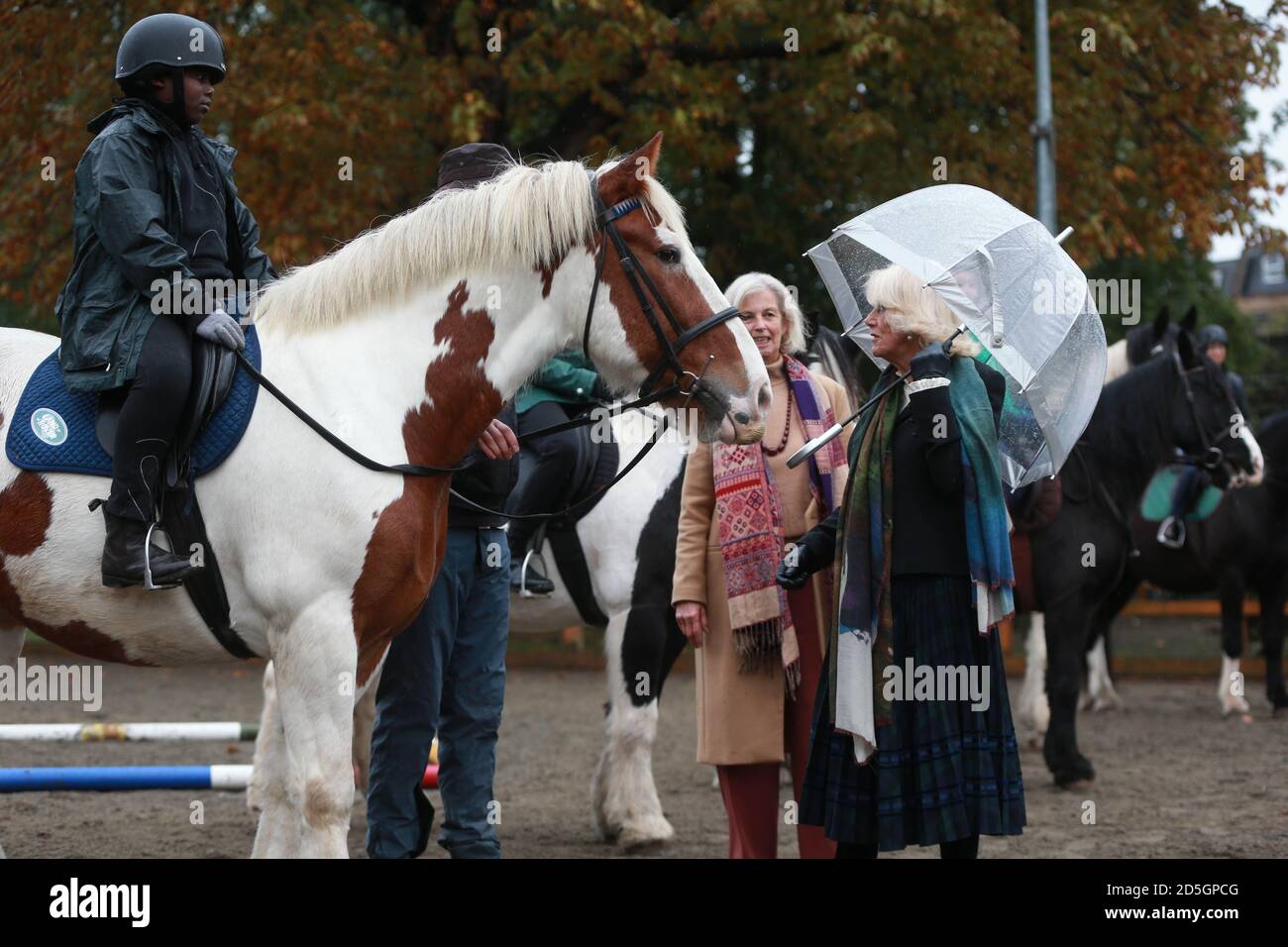 The Duchess of Cornwall during her visit to Ebony Horse club in Brixton ...