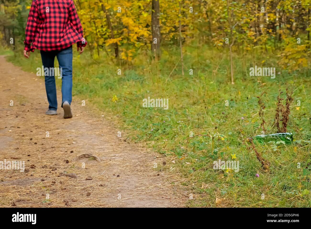 Unrecognizable man recycling plastic hi-res stock photography and ...