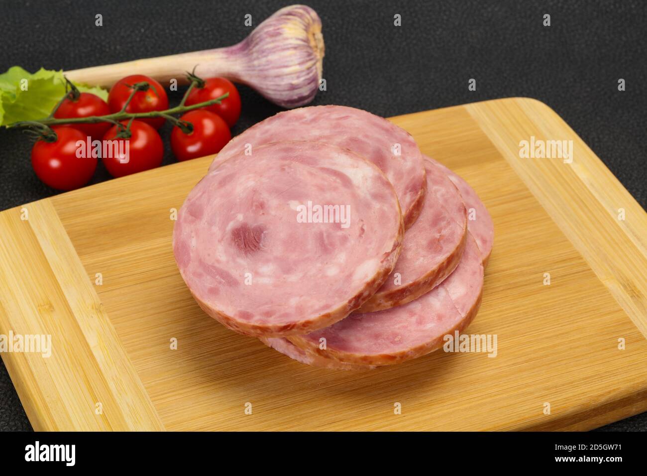 Natural ham made from pork meat Stock Photo - Alamy