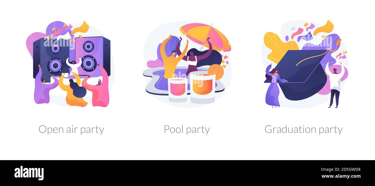 Outdoor party vector concept metaphors Stock Vector Image & Art - Alamy