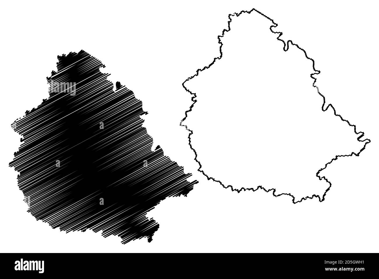 Martin county map hi-res stock photography and images - Alamy