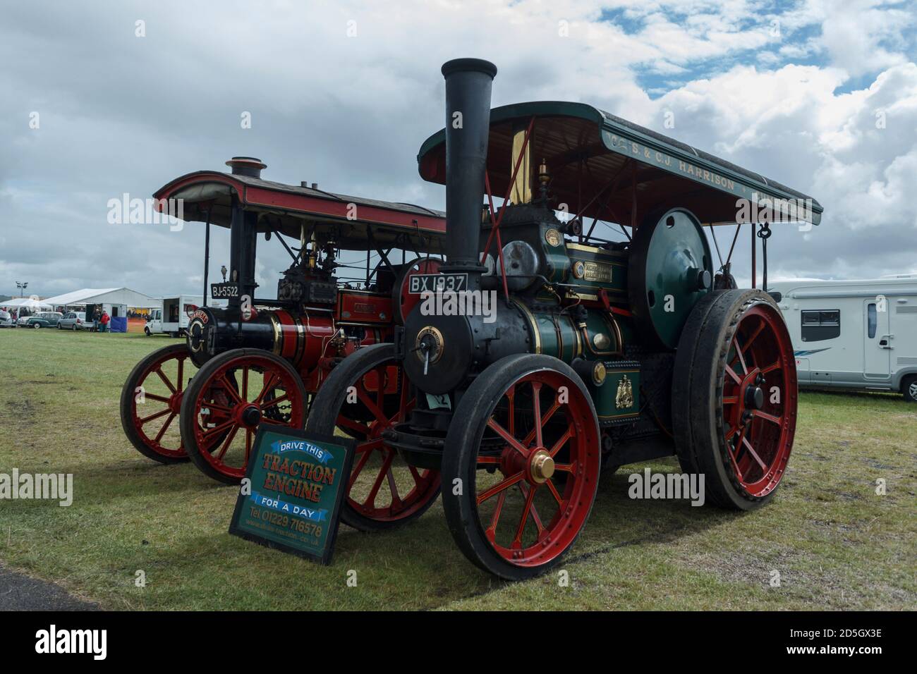 John Fowler traction engine. Cumbria Steam Gathering 2012 Stock Photo ...