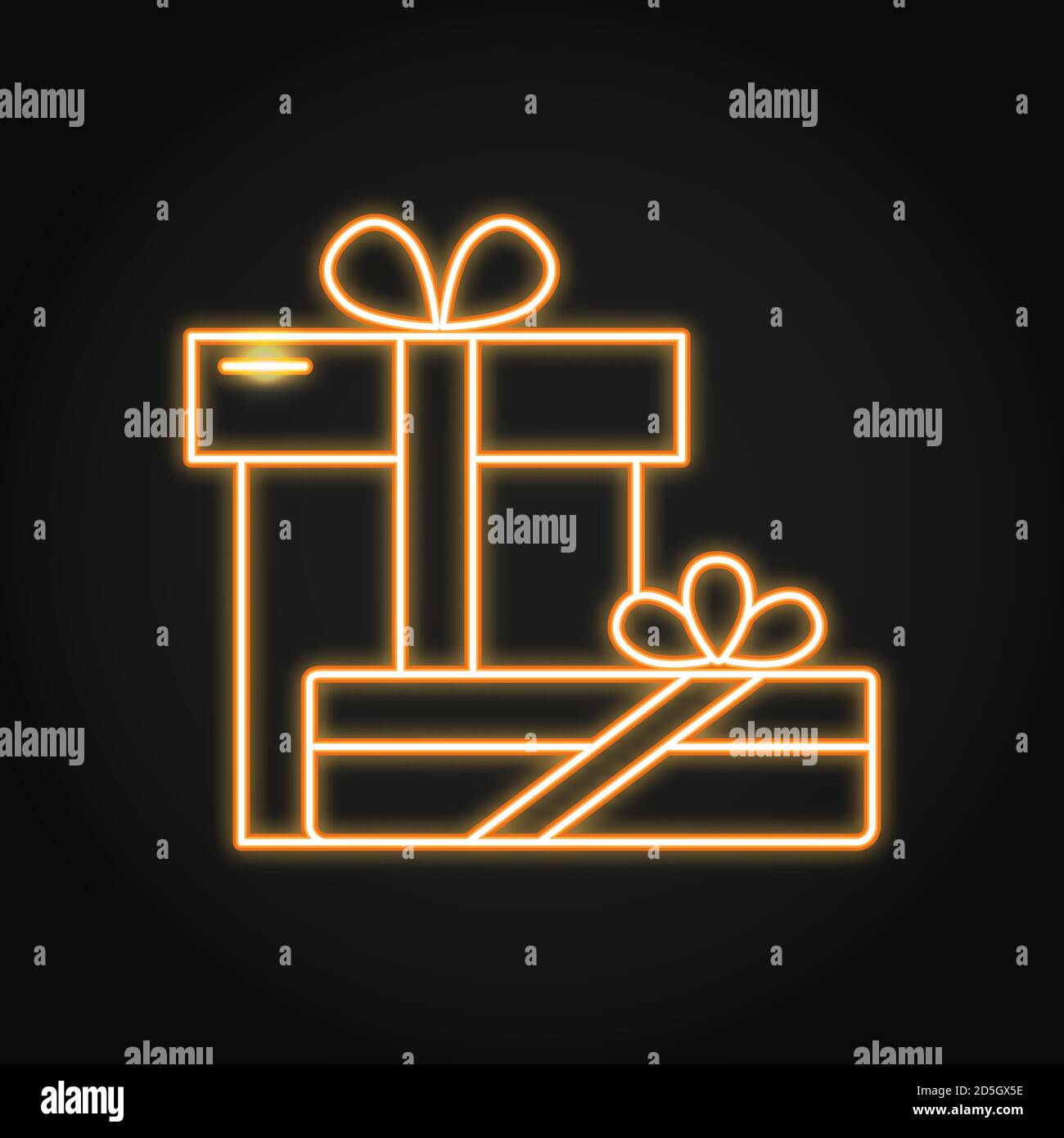 Two gift boxes isolated Stock Vector Images - Alamy