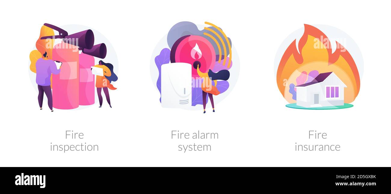 Fire prevention vector concept metaphors Stock Vector Image & Art - Alamy