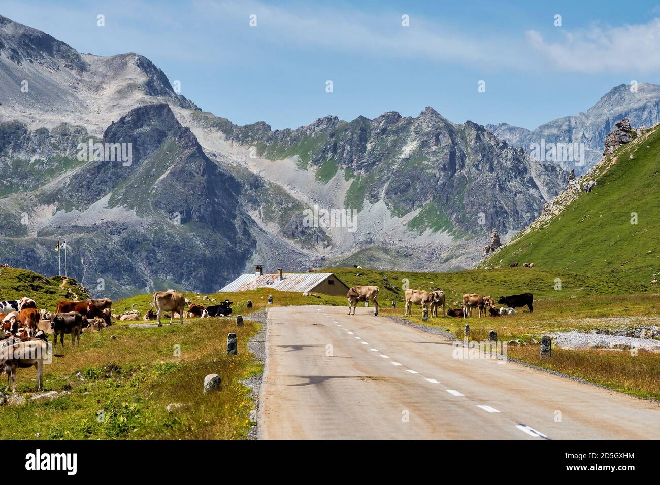 View of the albula pass in canton grisons - switzerland, europe Stock ...