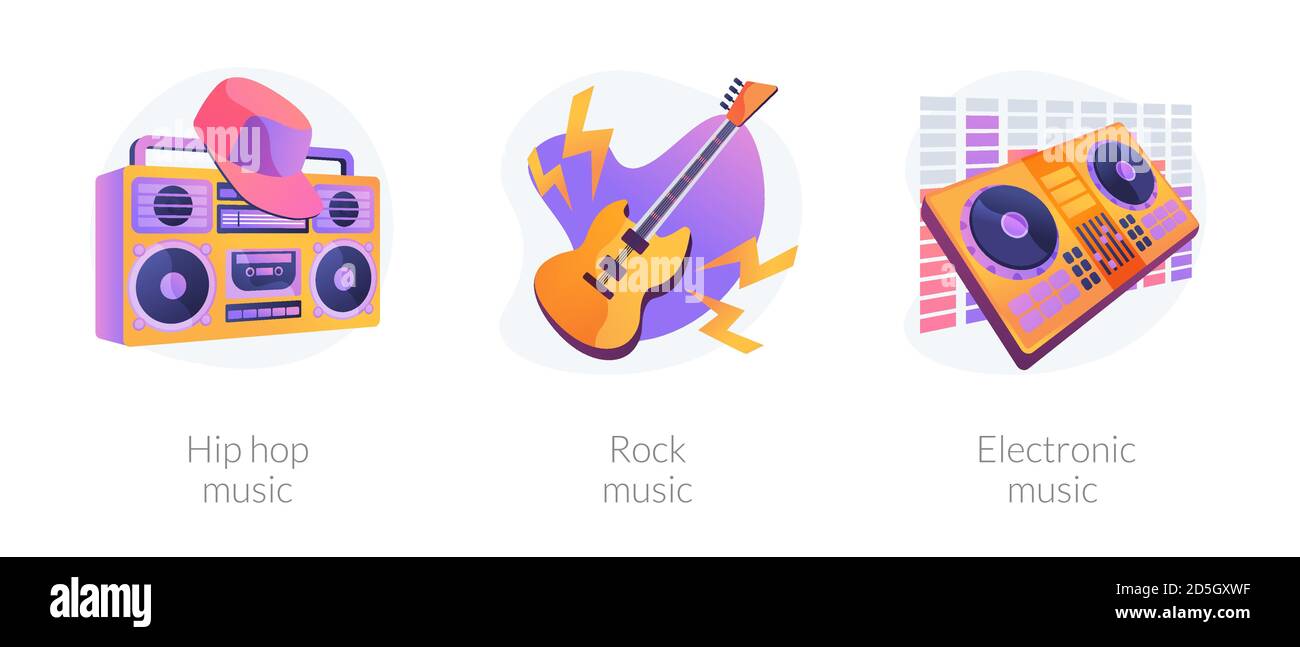 Popular music styles vector concept metaphors Stock Vector Image & Art ...