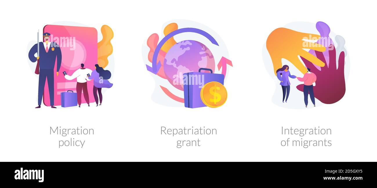 Human legal migration abstract concept vector illustrations Stock ... Human legal migration abstract concept vector illustrations Stock ...