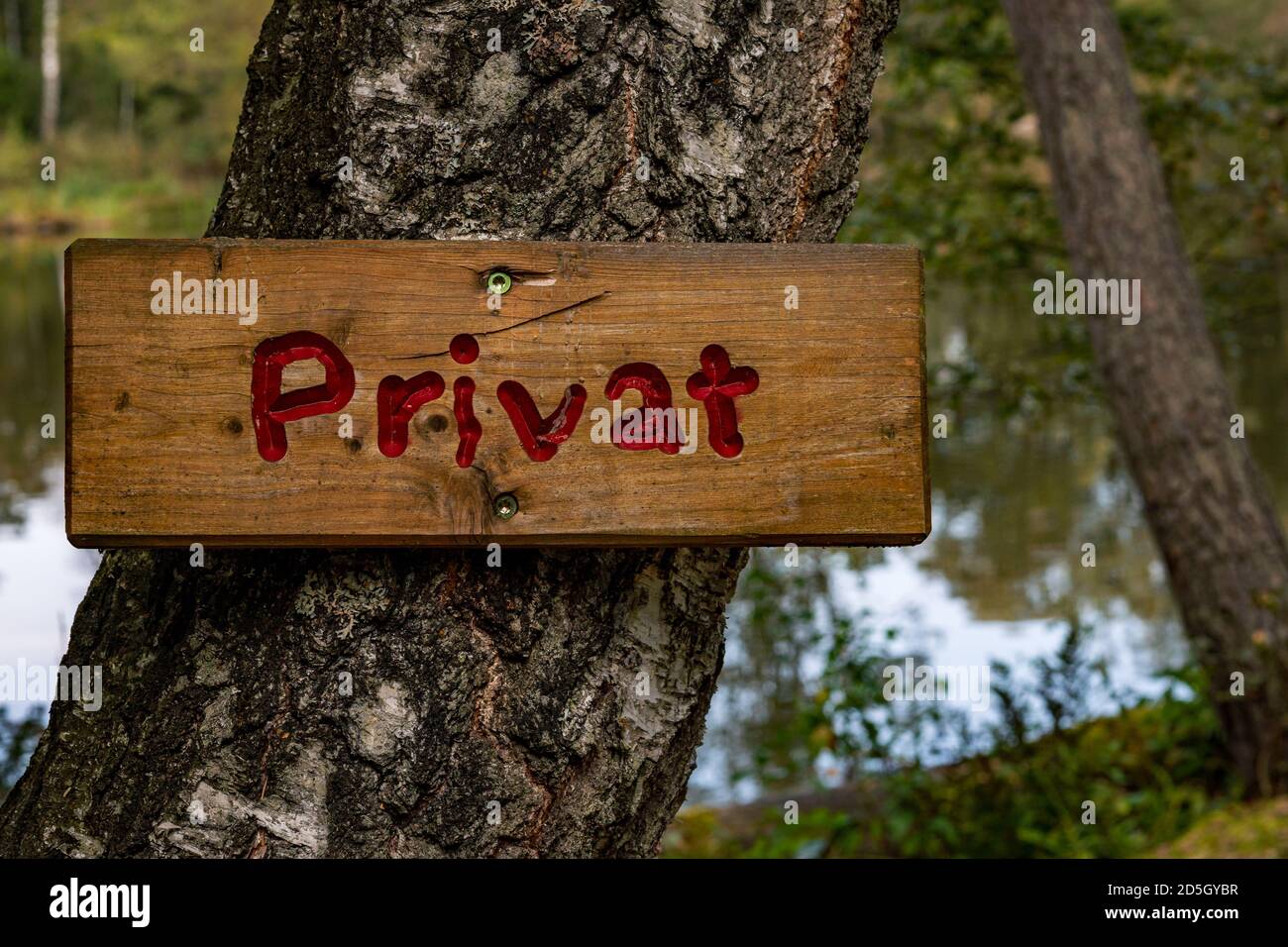 private sign board in pfrunger wilhelmsdorfer ried, upper swabia ...