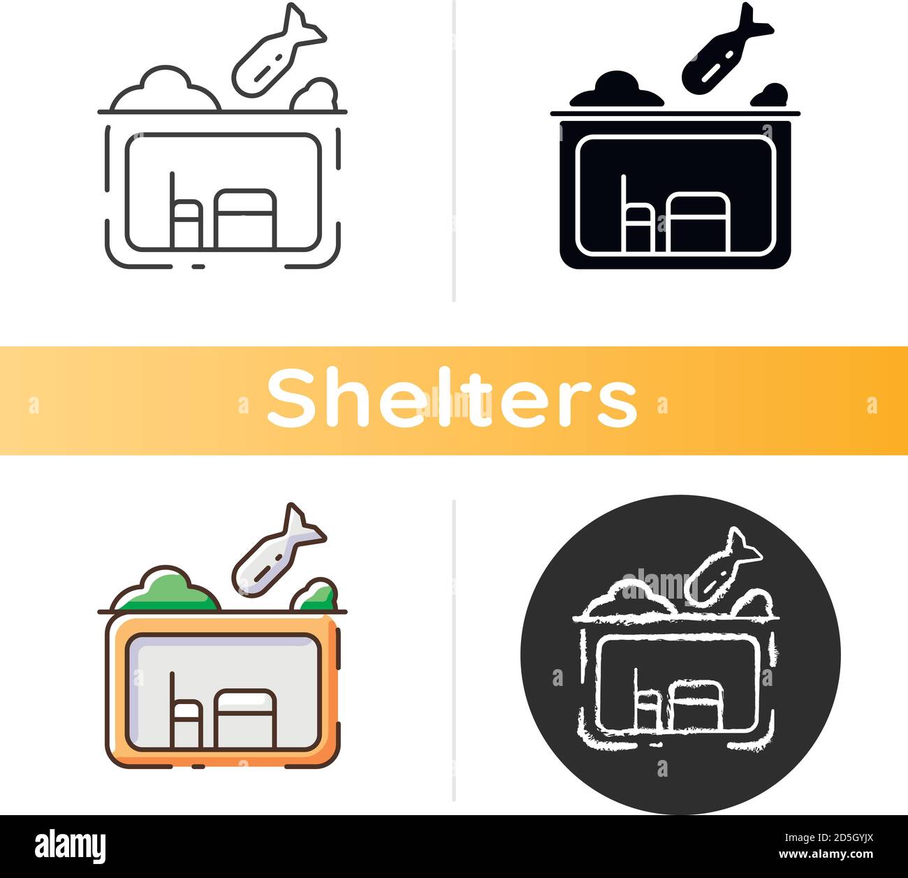 Bomb shelter icon Stock Vector Image & Art - Alamy