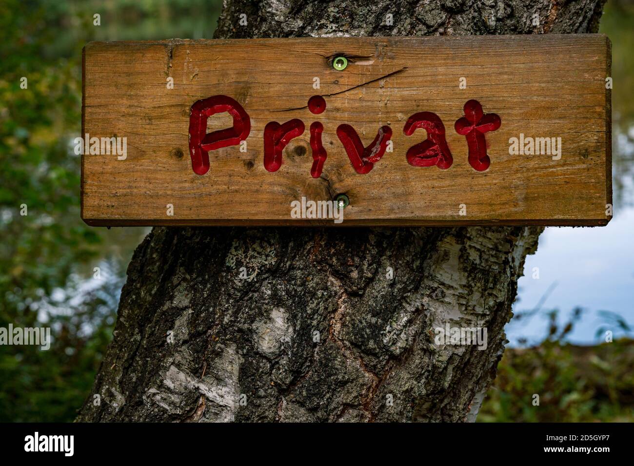 private sign board in pfrunger wilhelmsdorfer ried, upper swabia ...