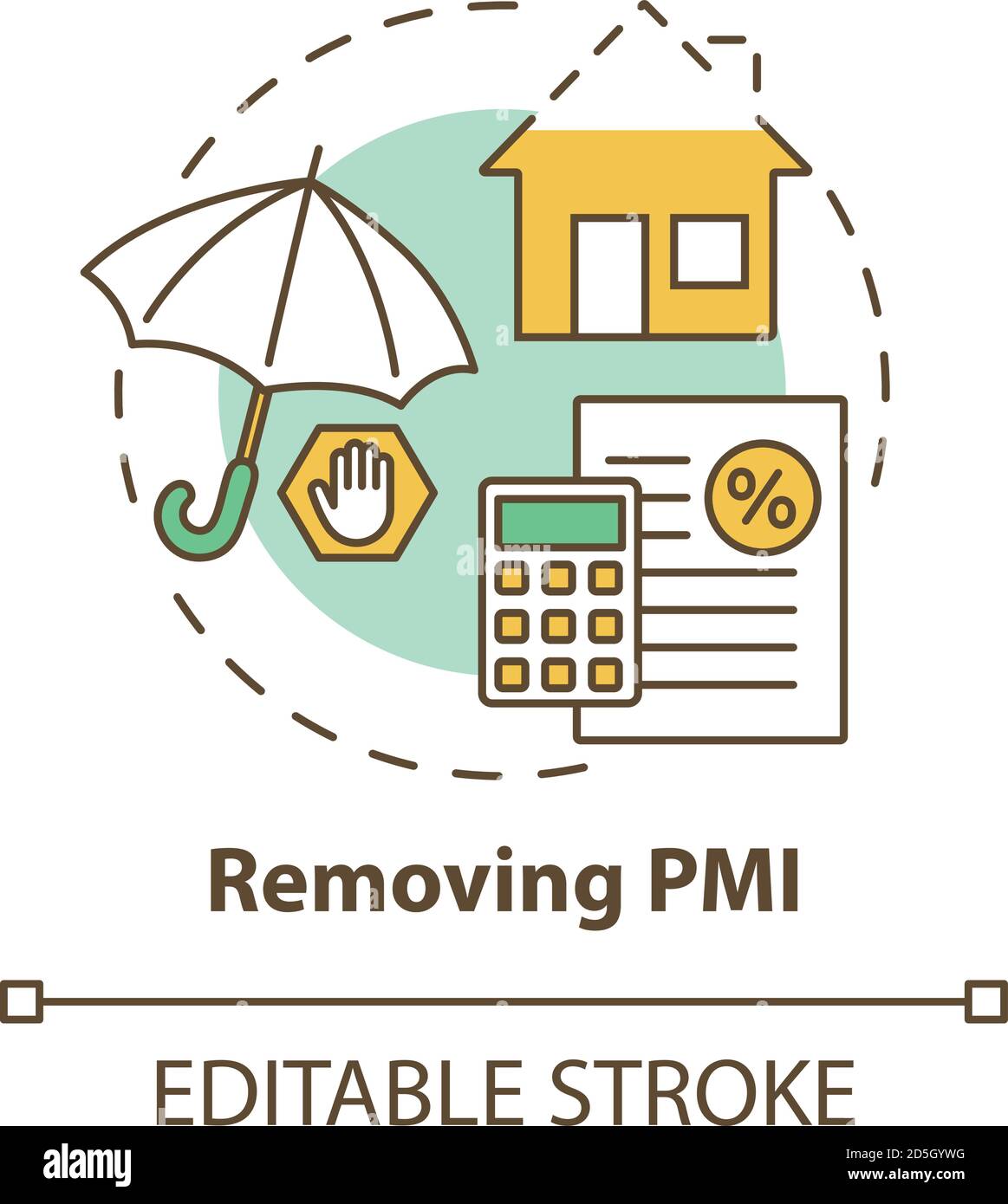 Removing PMI concept icon Stock Vector Image & Art - Alamy