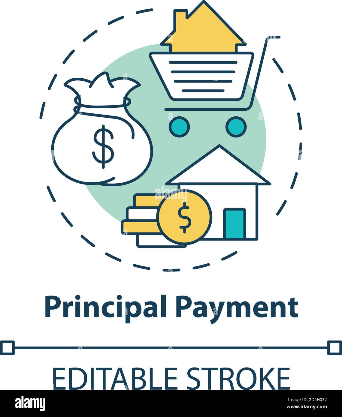Principal payment concept icon Stock Vector Image & Art - Alamy