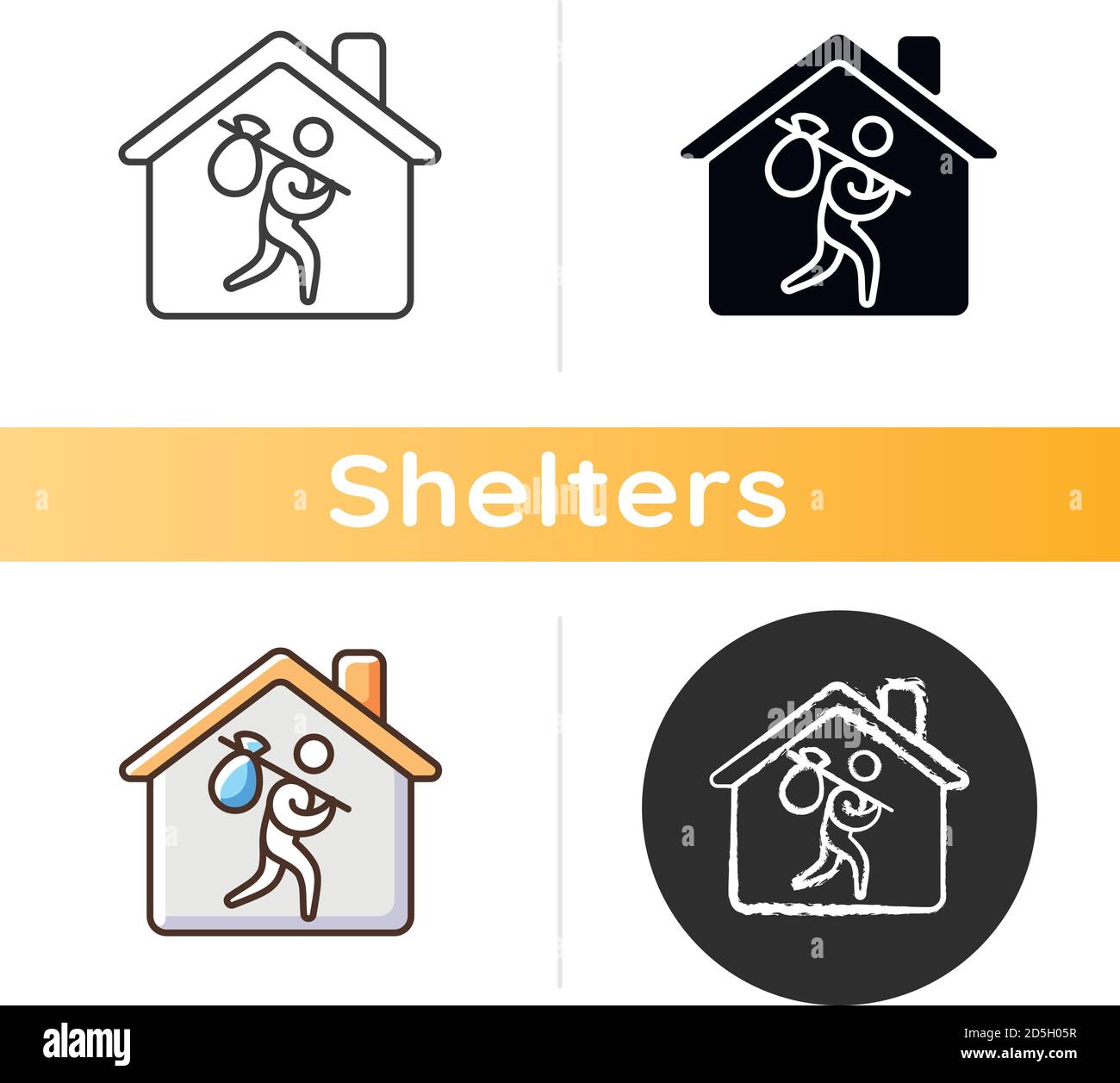 Refugee shelter icon Stock Vector Image & Art - Alamy
