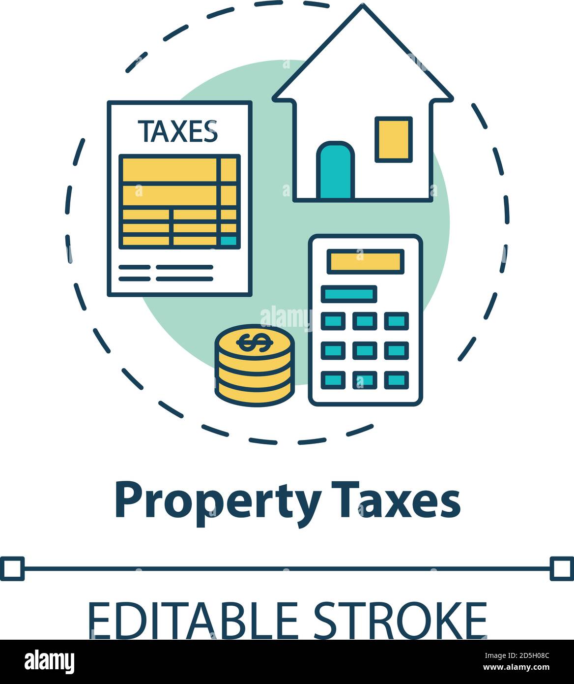 Monthly taxes Stock Vector Images - Alamy