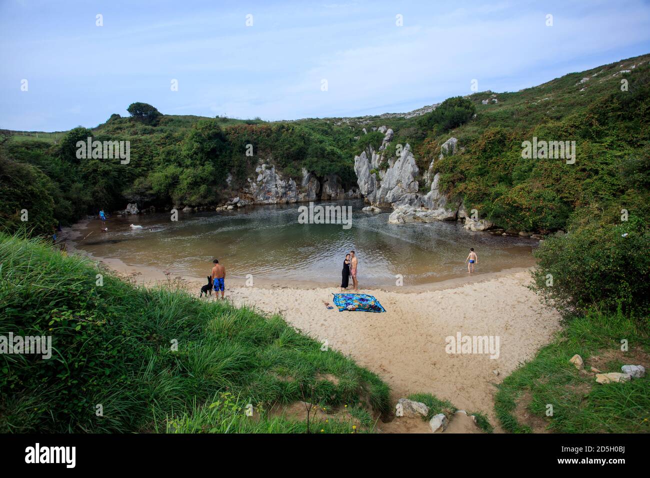 Spain beach sunbathers hi-res stock photography and images - Alamy