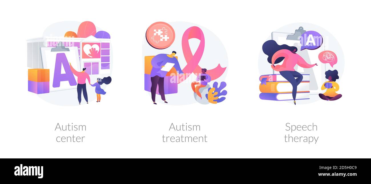 Autism spectrum disorder vector concept metaphors Stock Vector Image ...