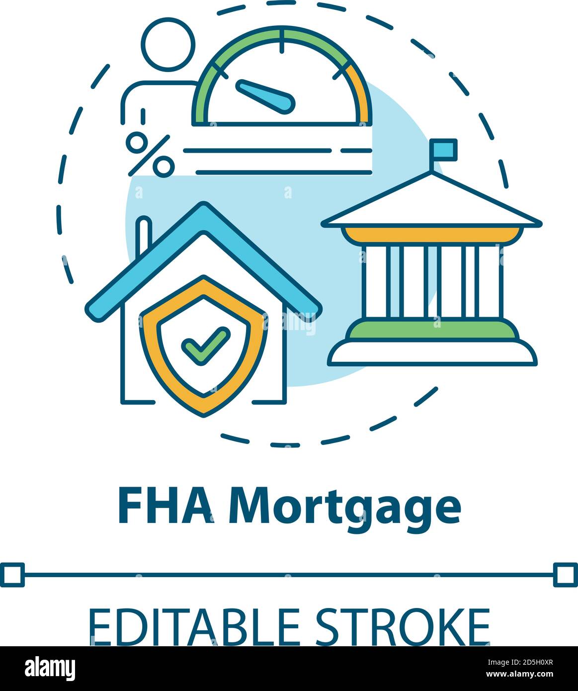 Federal housing administration Stock Vector Images - Alamy