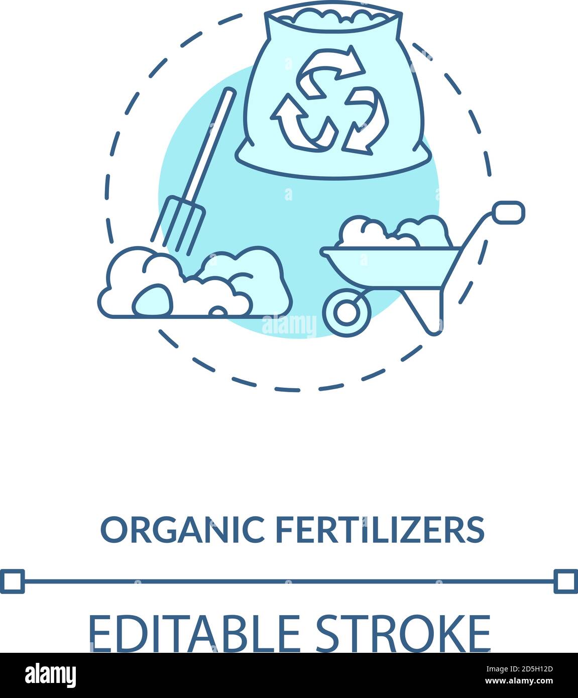 Organic fertilizers concept icon Stock Vector Image & Art - Alamy
