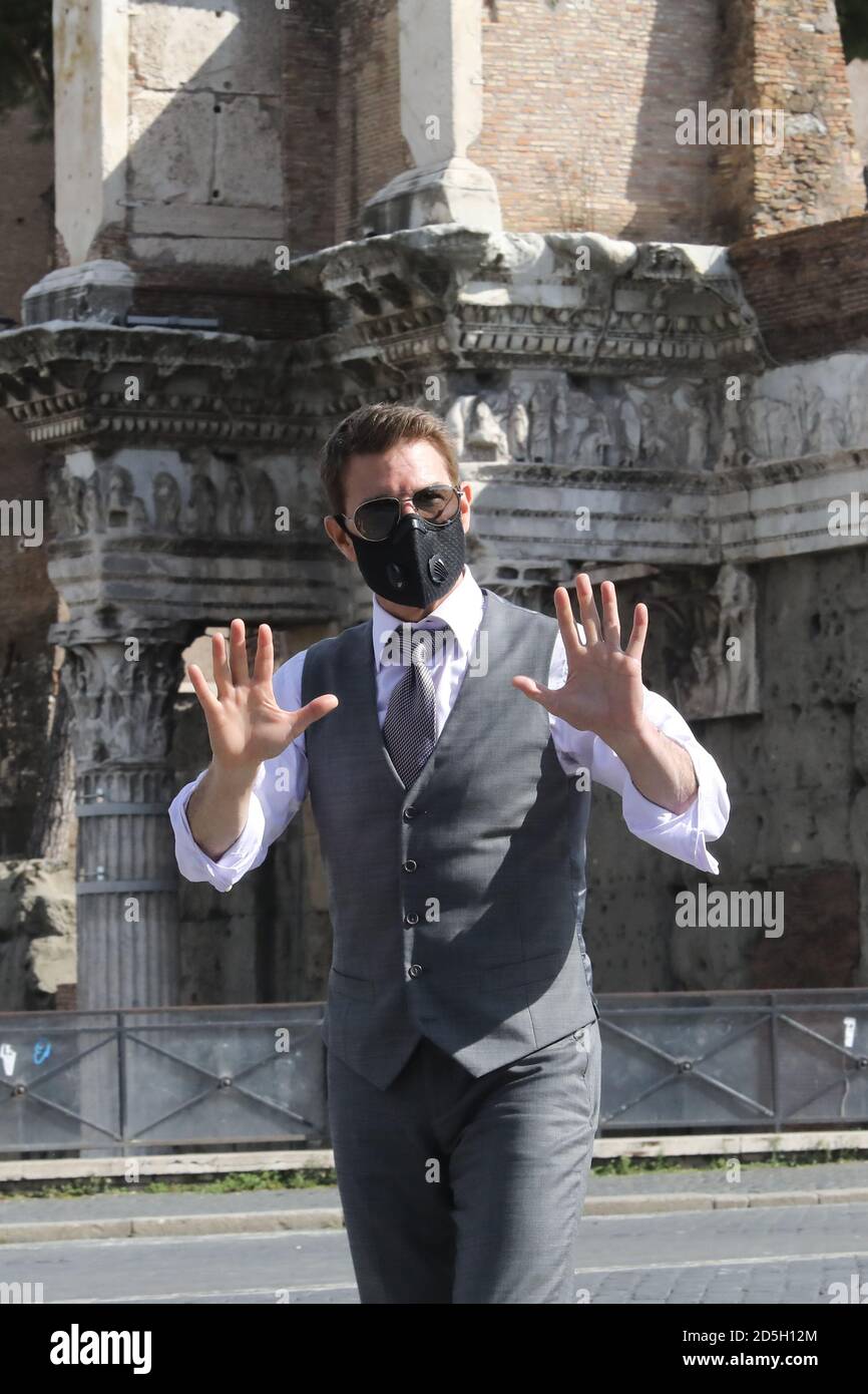 Rome, Italy. 13th Oct, 2020. Rome, film set "Mission impossible 7 ...