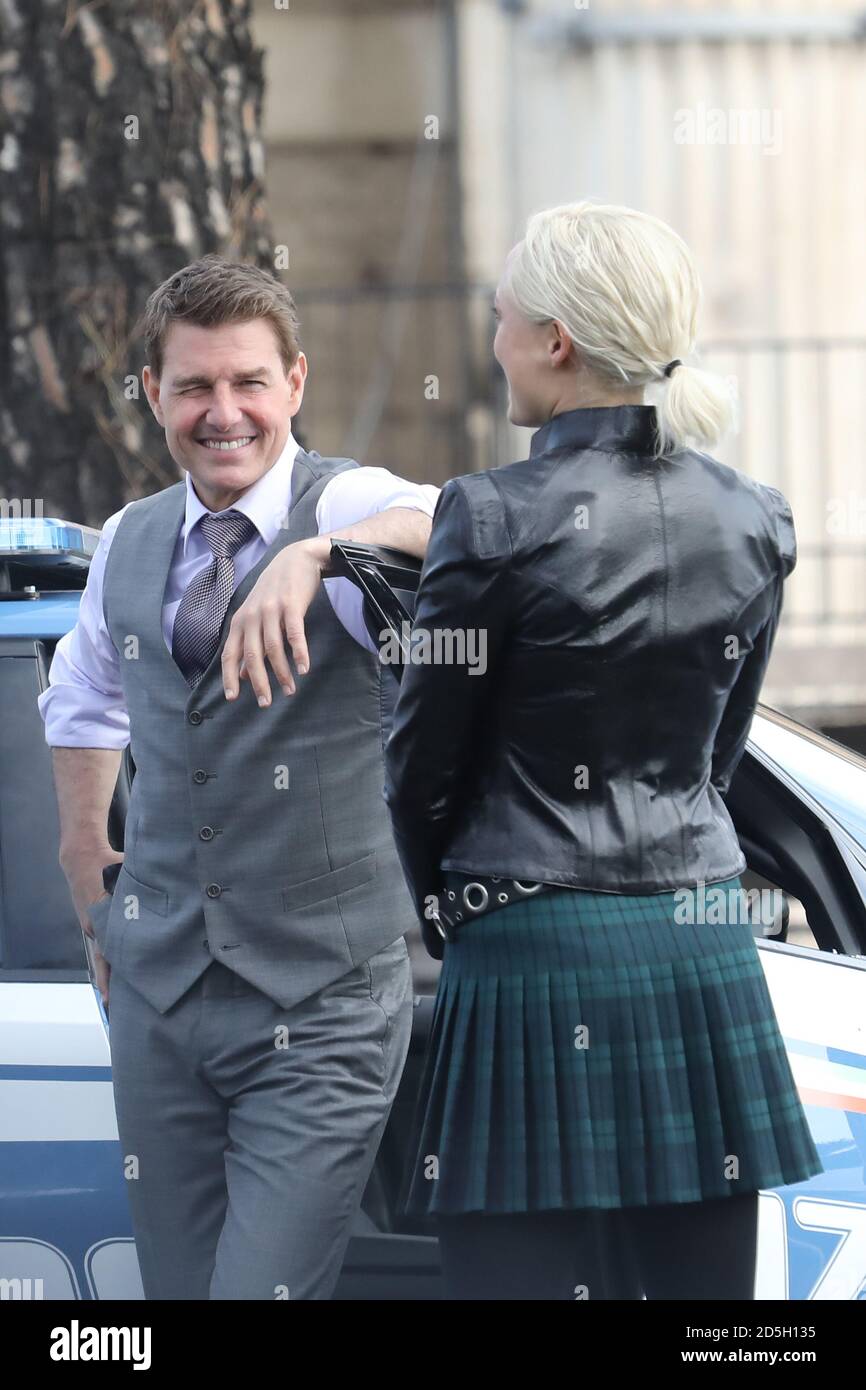 Rome, Italy. 13th Oct, 2020. Rome, film set "Mission impossible 7 ...