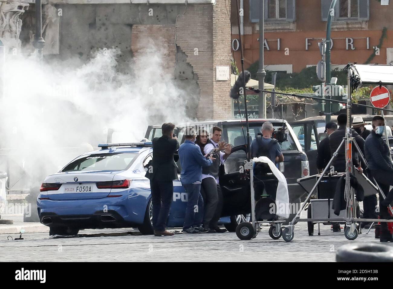 Rome, Italy. 13th Oct, 2020. Rome, film set "Mission impossible 7 ...