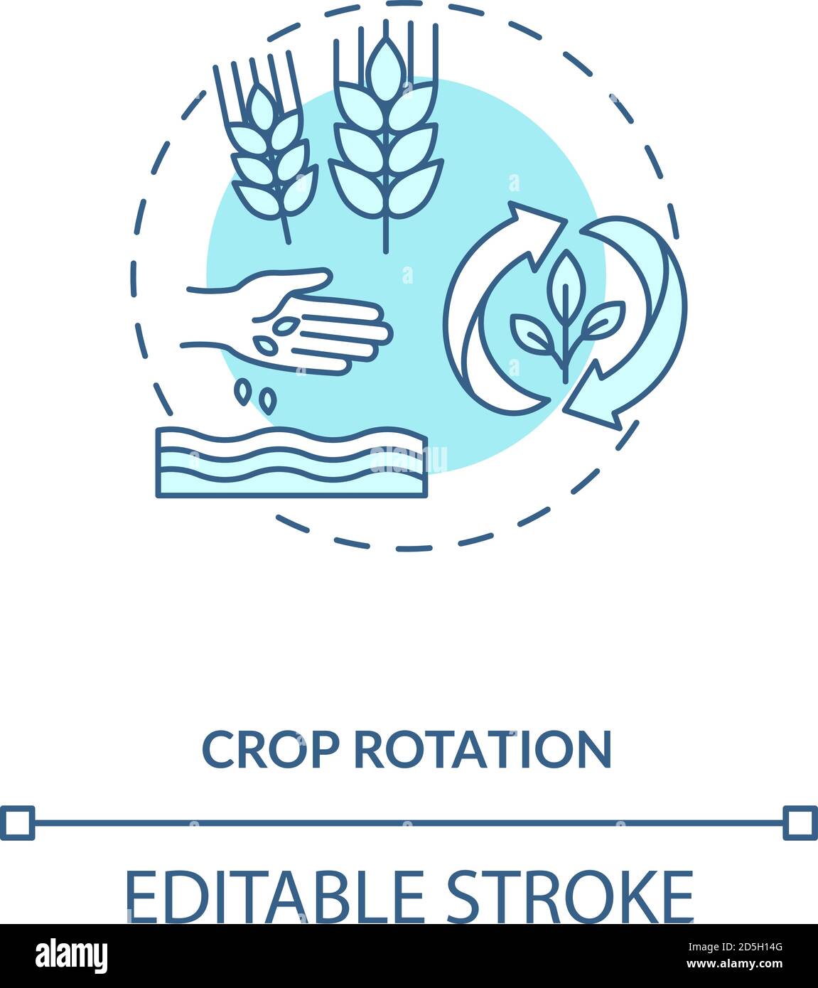 Crop rotation drawing Cut Out Stock Images & Pictures - Alamy