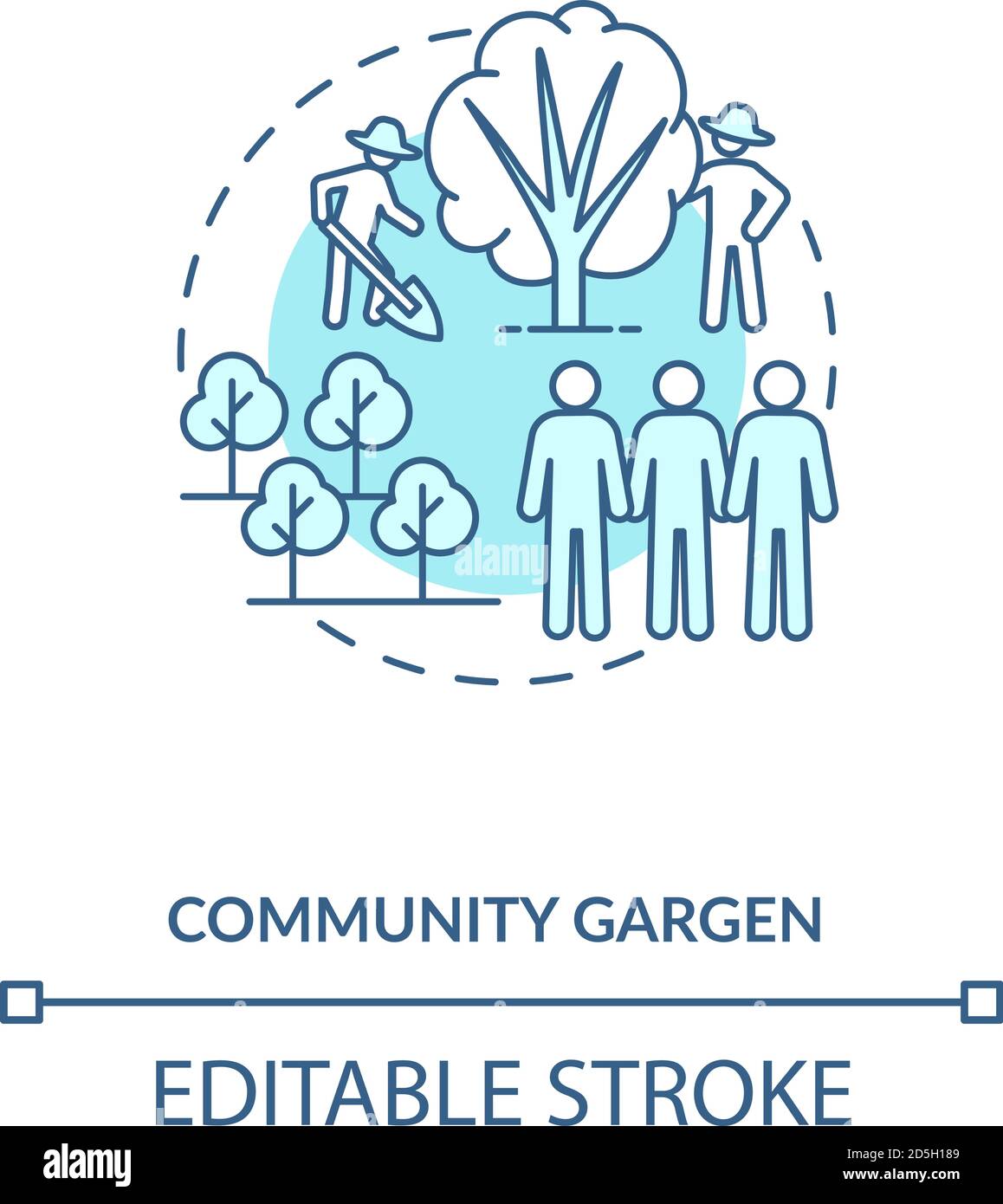 Community garden Stock Vector Images - Alamy