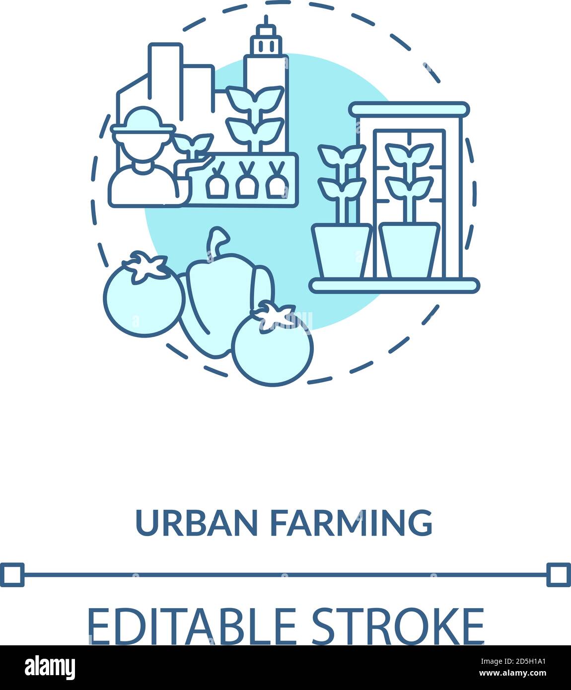 Urban farming concept icon Stock Vector Image & Art - Alamy
