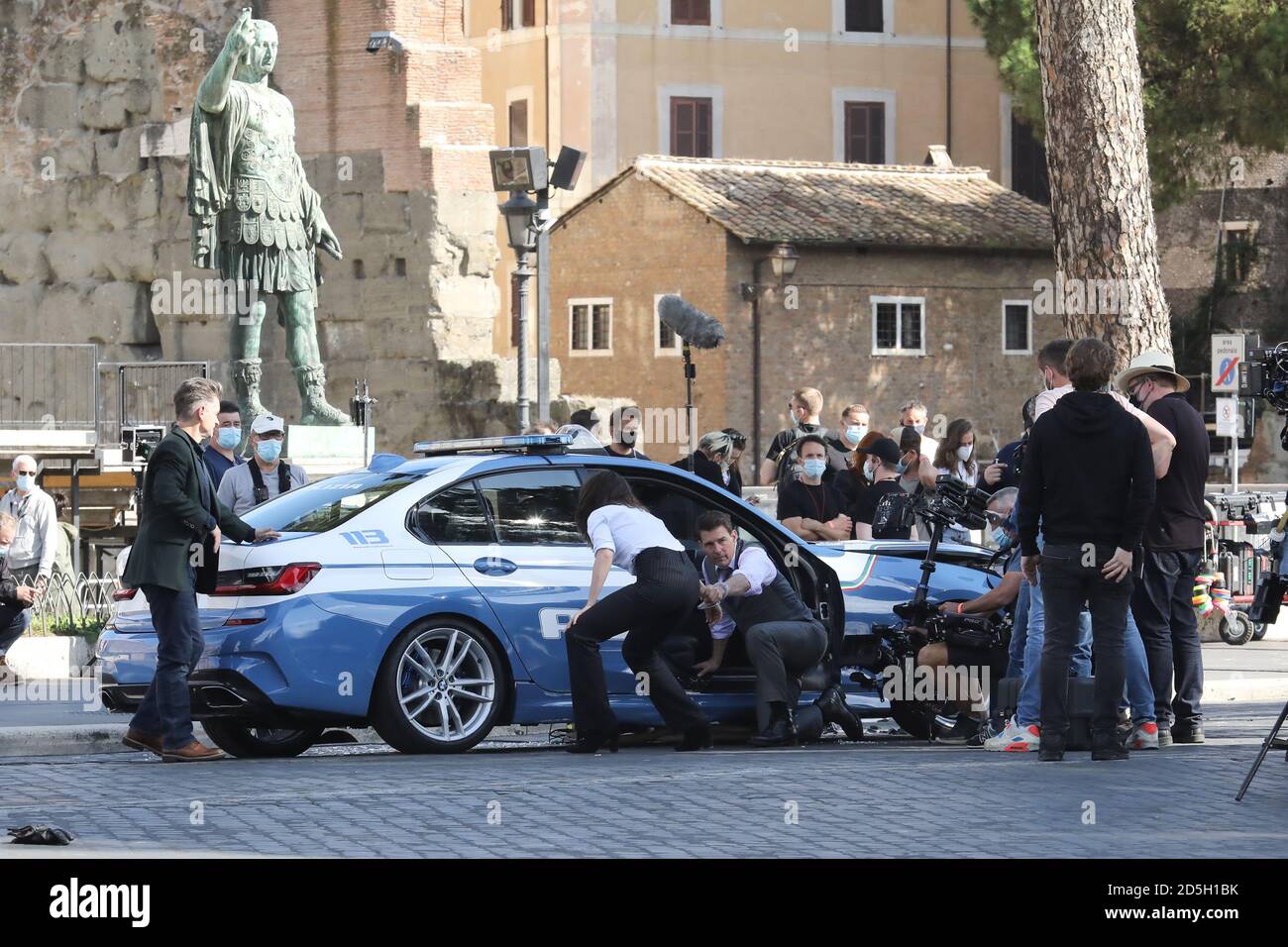 Rome, Italy. 13th Oct, 2020. Rome, film set "Mission impossible 7 ...
