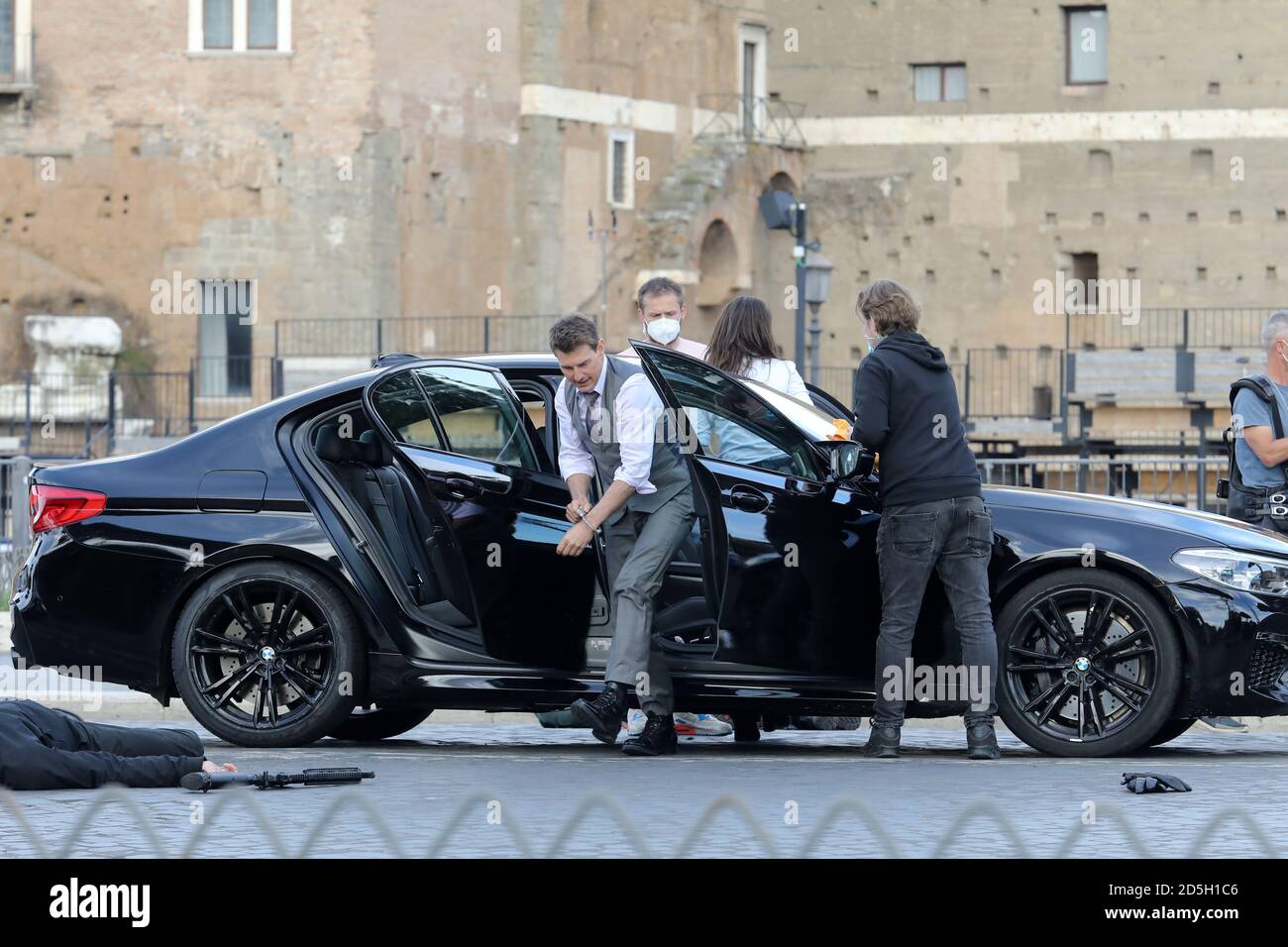 Rome, Italy. 13th Oct, 2020. Rome, film set "Mission impossible 7 ...