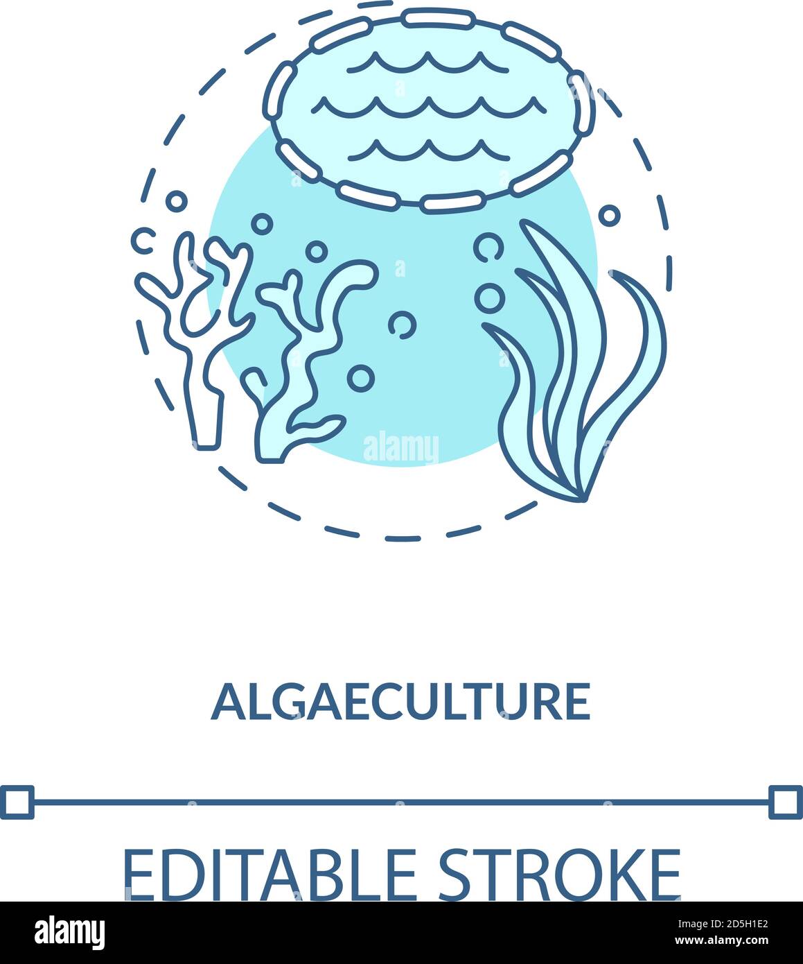 Algaeculture concept icon Stock Vector Image & Art - Alamy