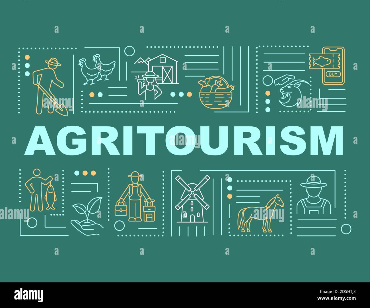 Agritourism or agrotourism Stock Vector Images - Alamy
