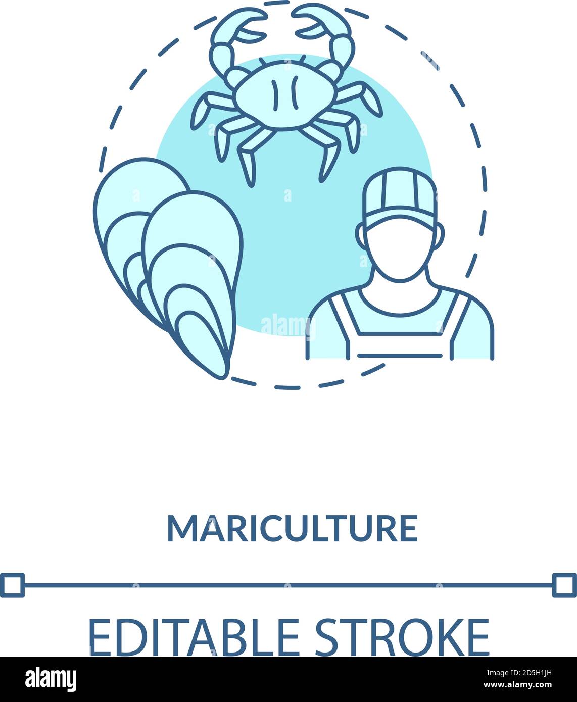 Food seafood aquaculture mariculture production hi-res stock ...