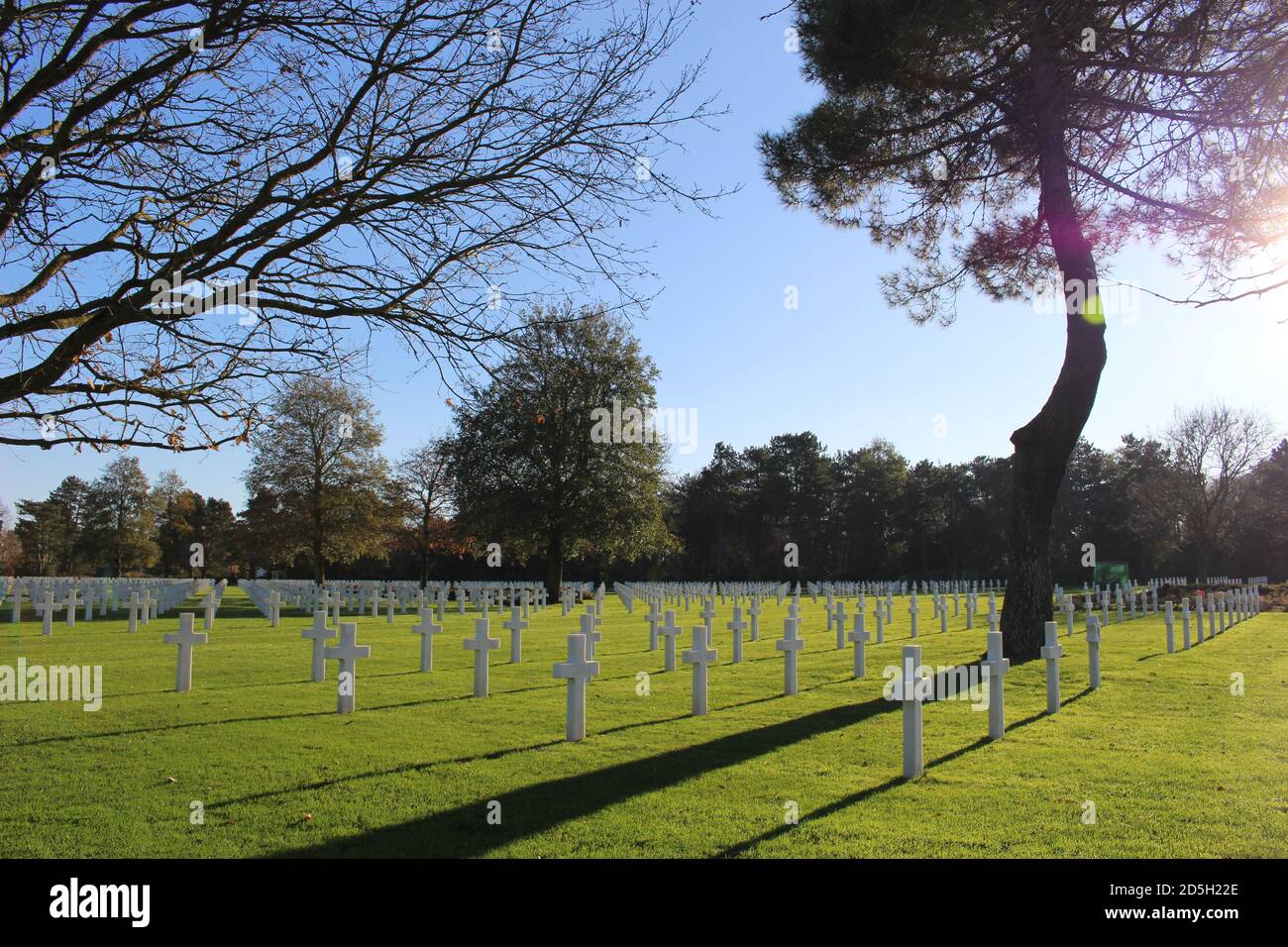 Normandy American Cemetery Stock Photo - Alamy