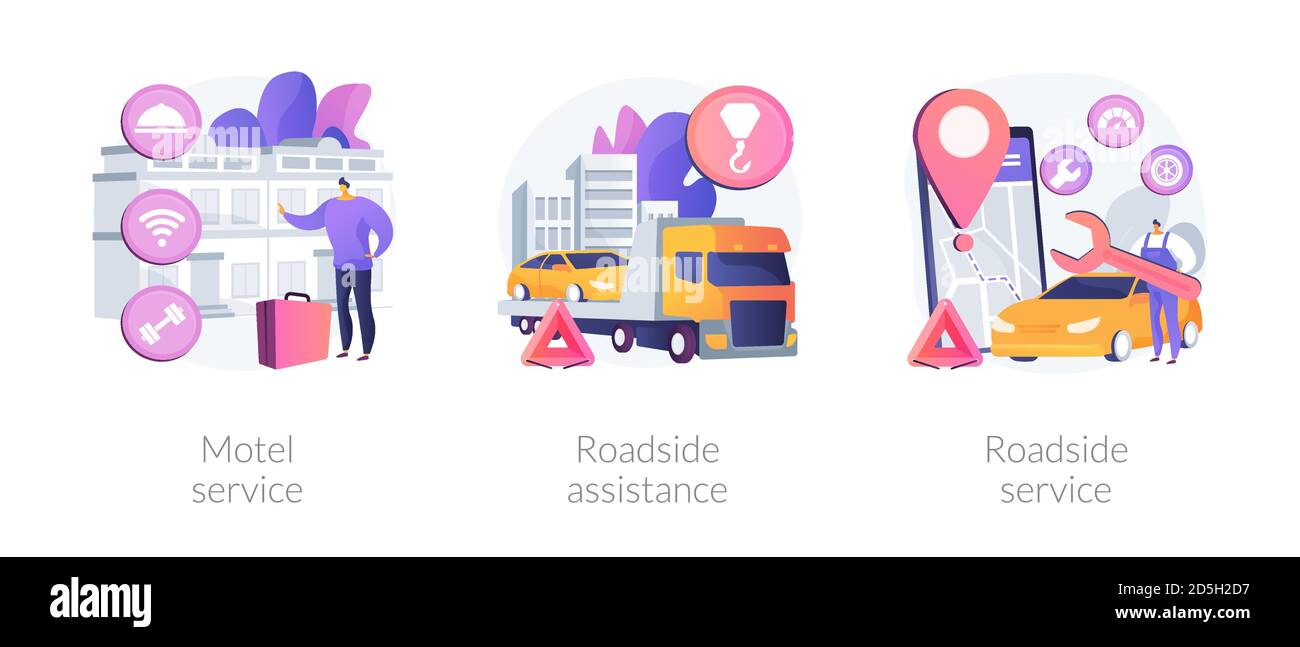 Roadside business abstract concept vector illustrations Stock Vector Image & Art - Alamy