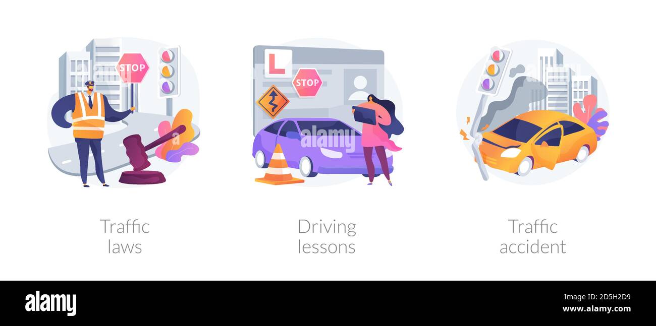 Driving license abstract concept vector illustrations Stock Vector ...