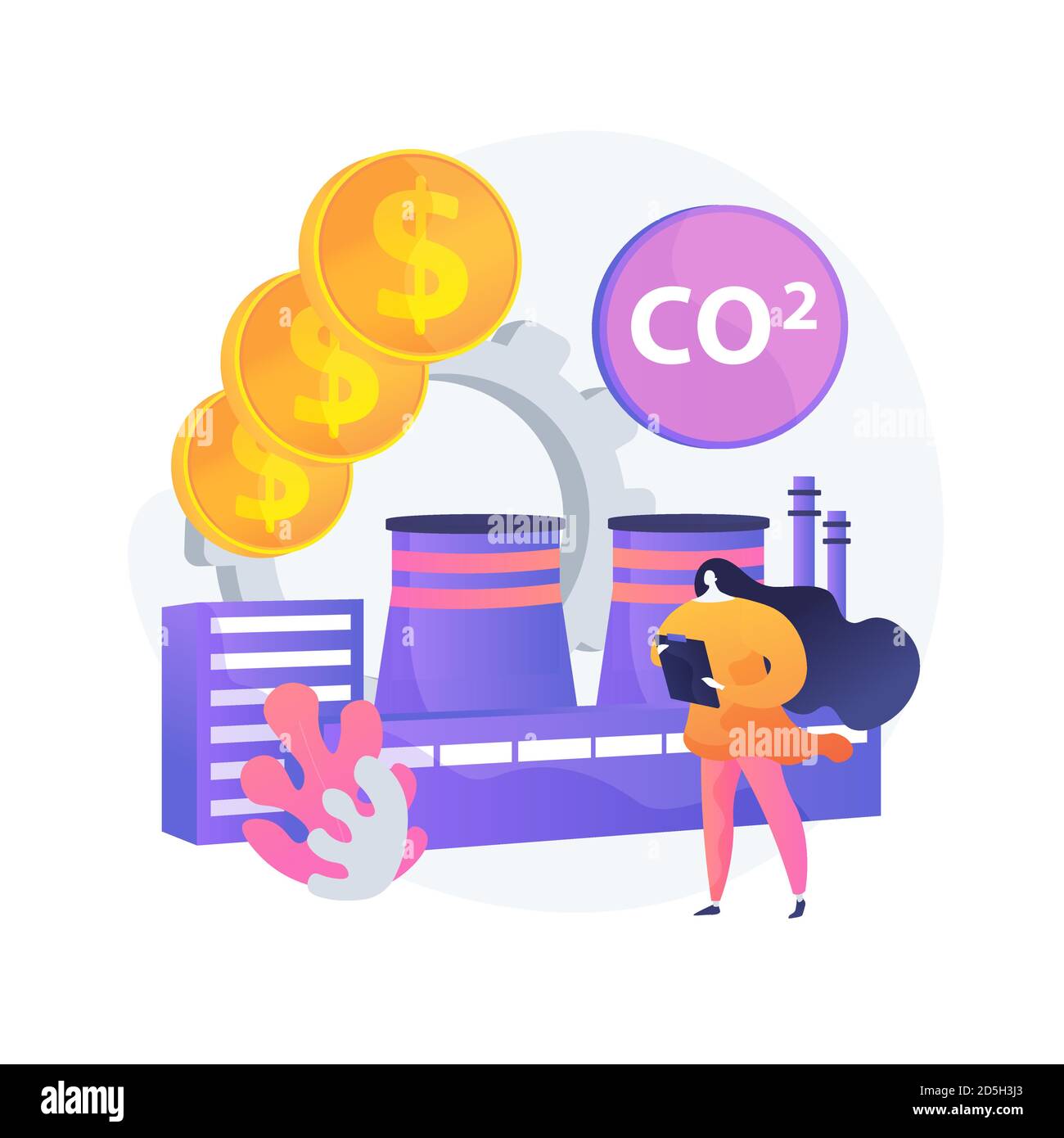 Clean economy vector concept metaphor Stock Vector Image & Art - Alamy
