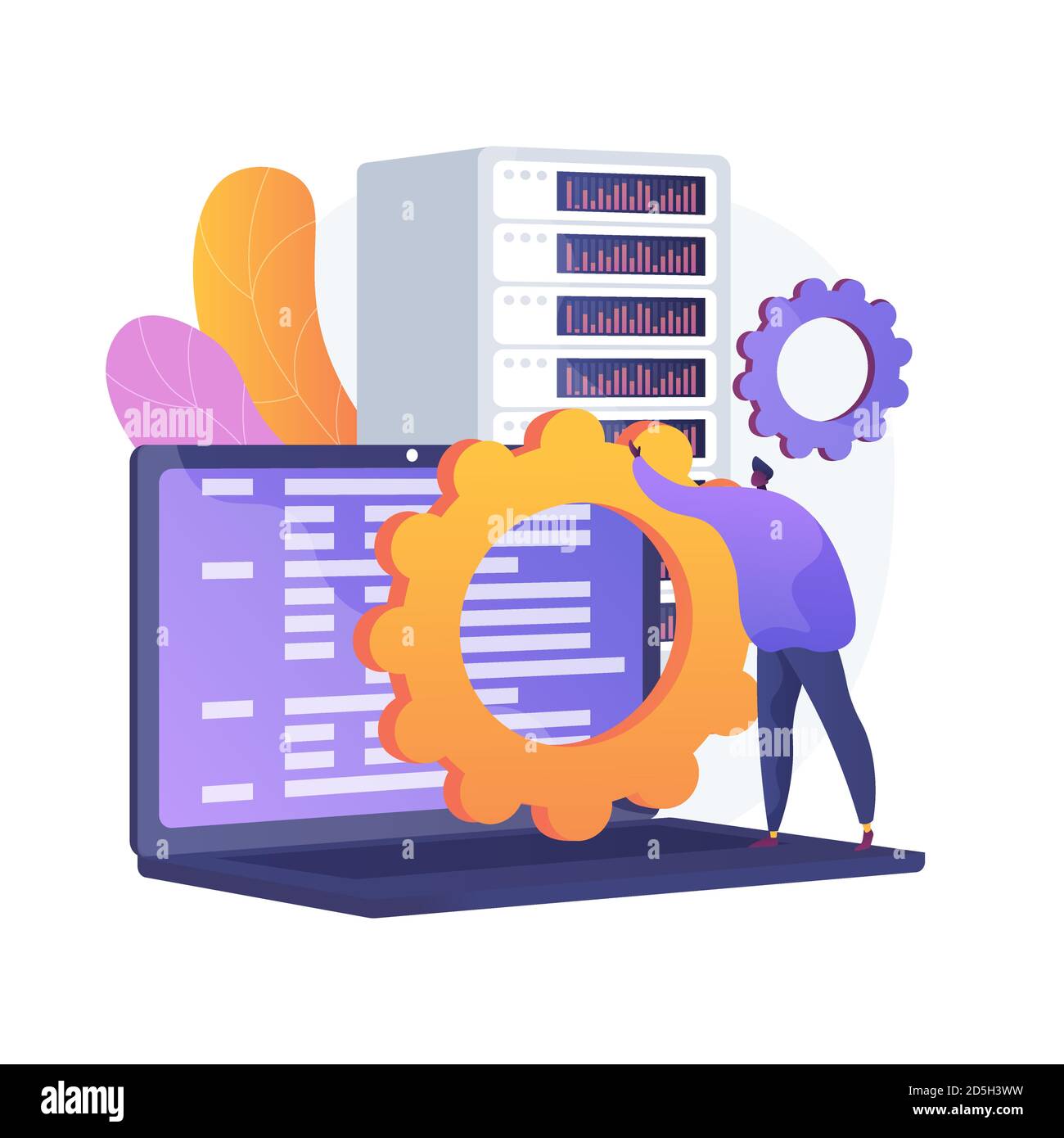 Data storage settings vector concept metaphor Stock Vector Image & Art - Alamy