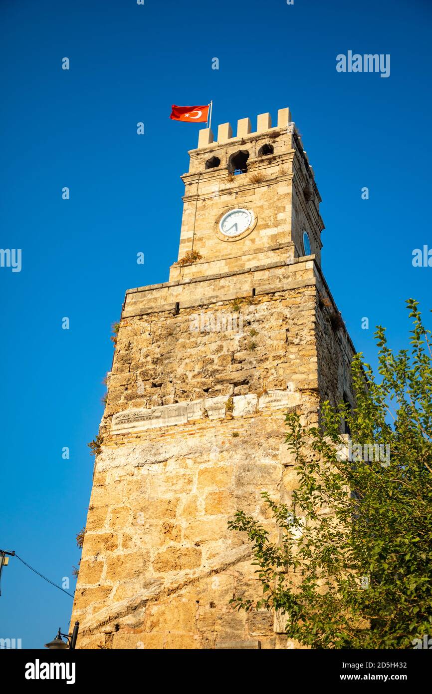 Turkey antalya old clock tower hi-res stock photography and images - Alamy