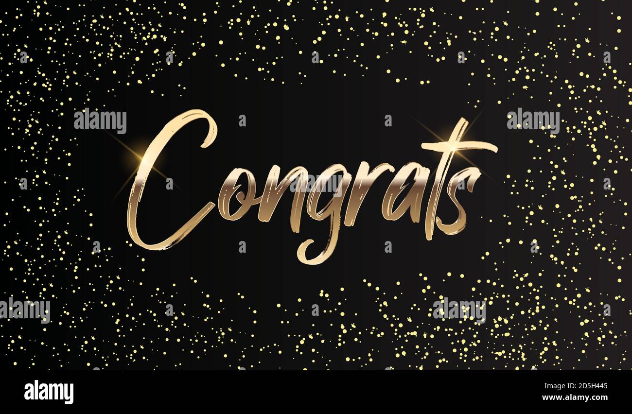 Congratulations abstract design template background. Vector ...