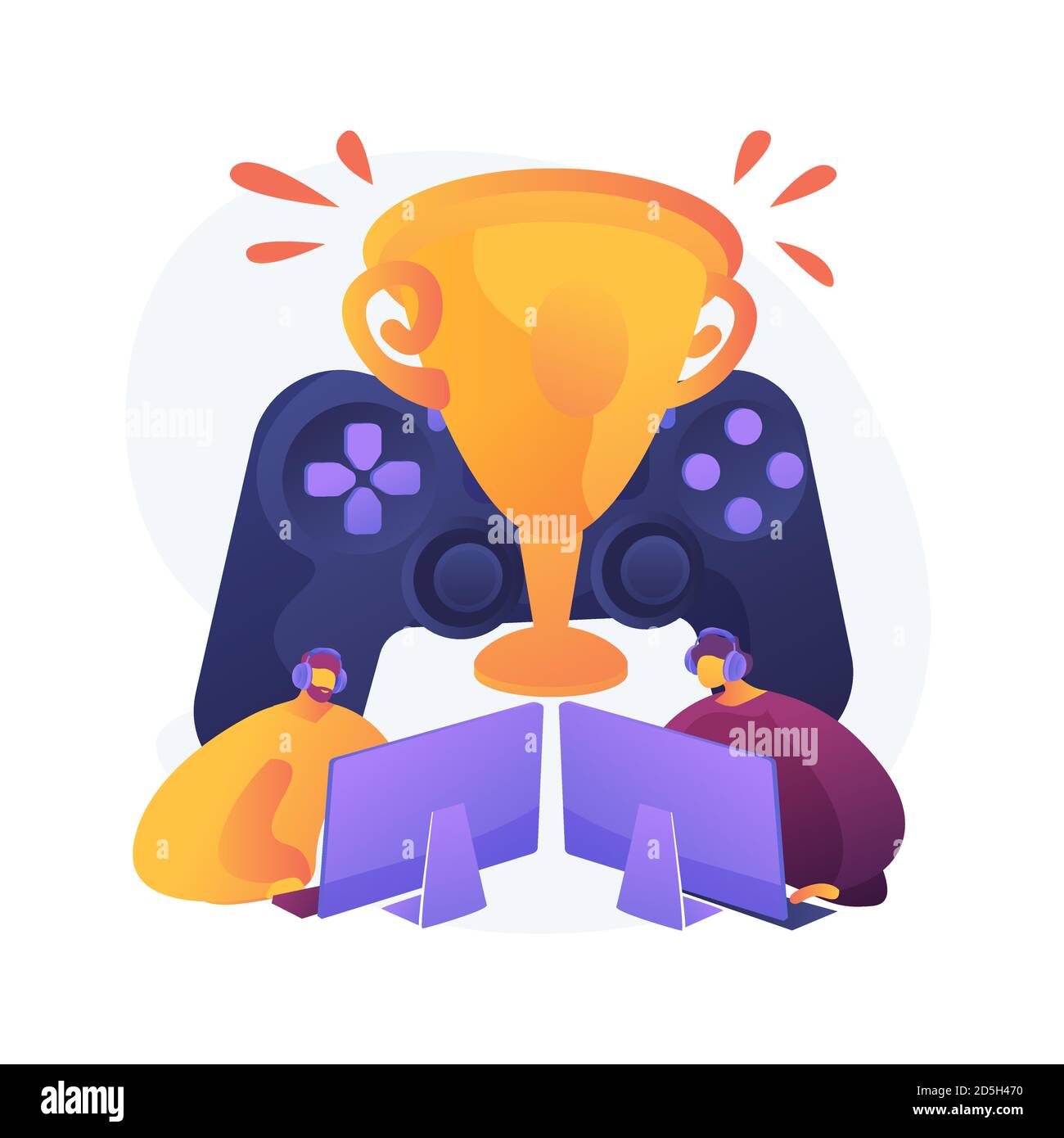E-sport tournament abstract concept vector illustration Stock Vector ...