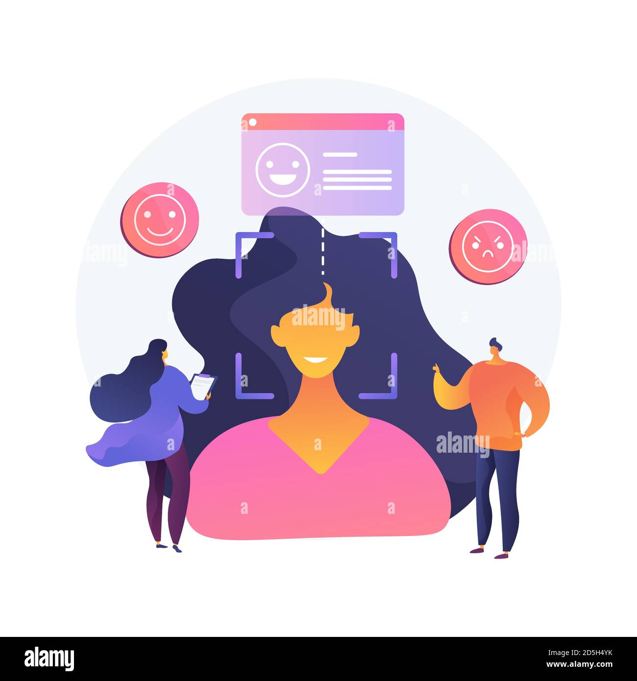 Emotion Detection Abstract Concept Vector Illustration Stock Vector Image And Art Alamy