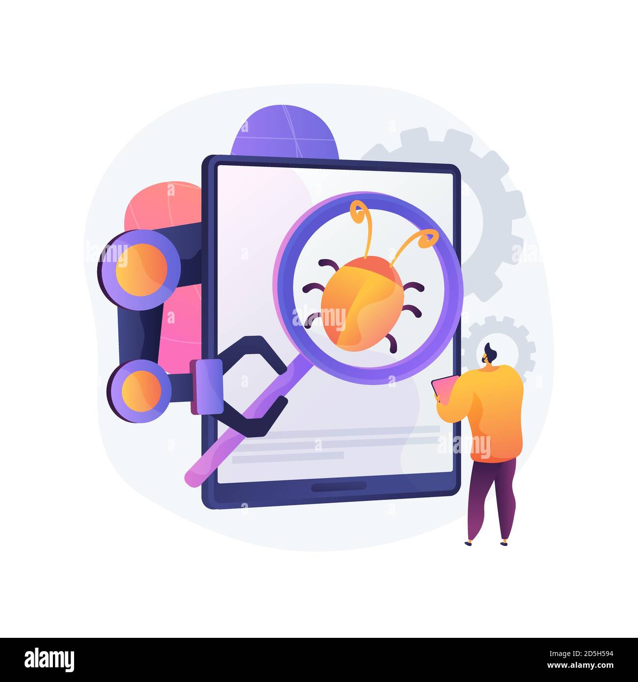 Automated Testing Abstract Concept Vector Illustration Stock Vector Image And Art Alamy