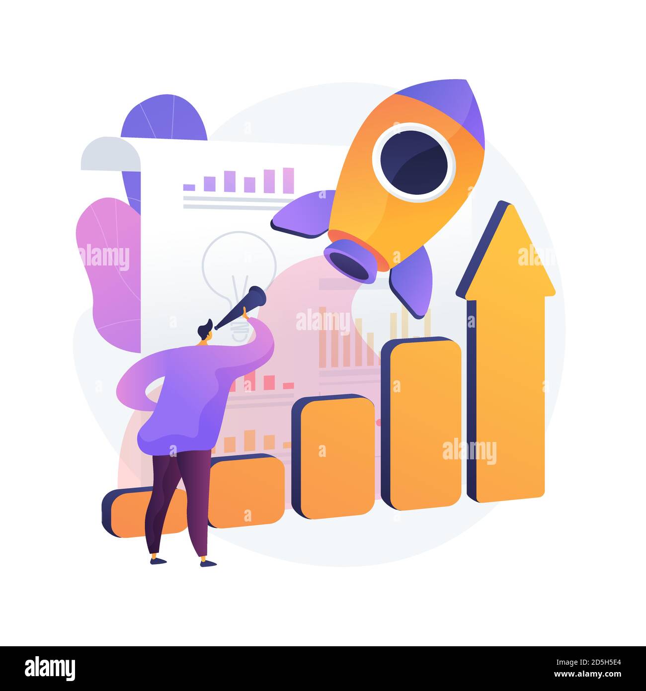 Data driven marketing abstract concept vector illustration Stock Vector ...